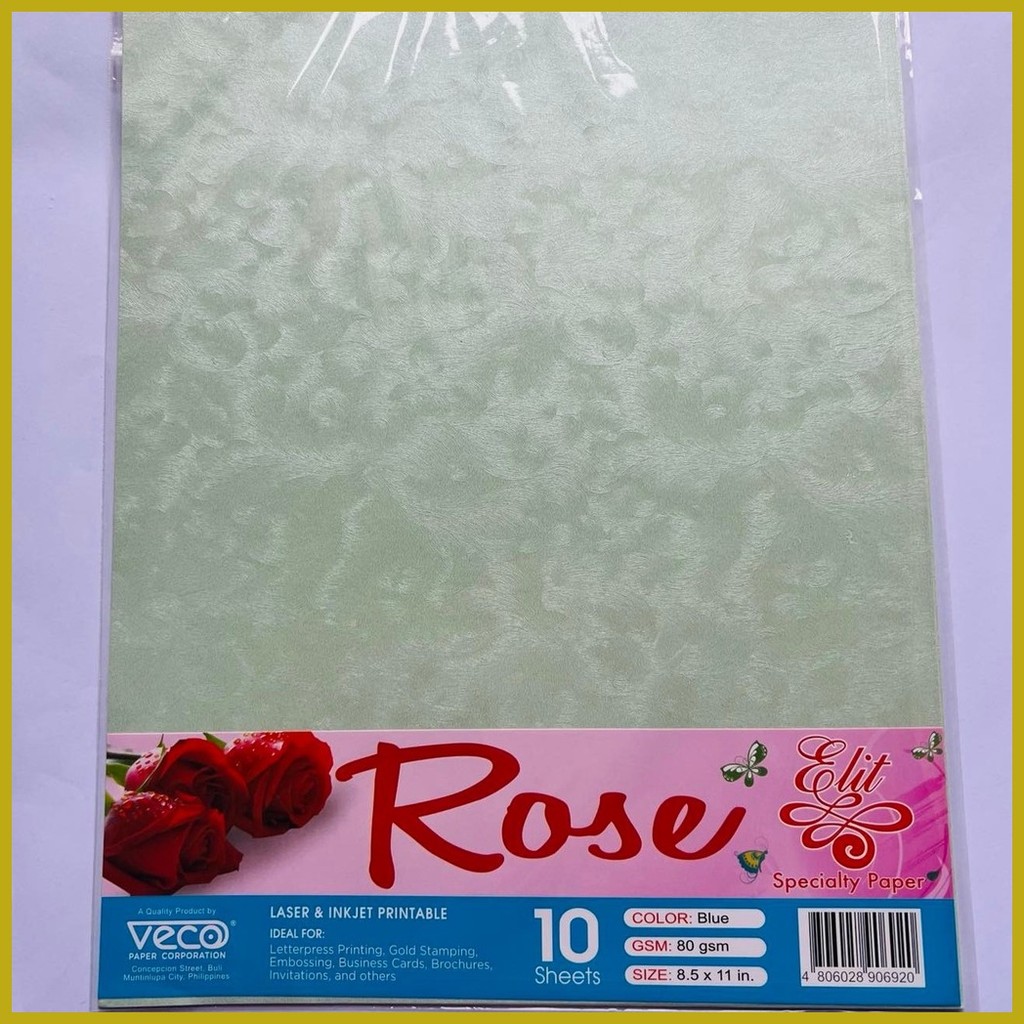 Specialty Paper Veco Rose Scented 80gsm Short/Long SOLD PER PACK/10 ...