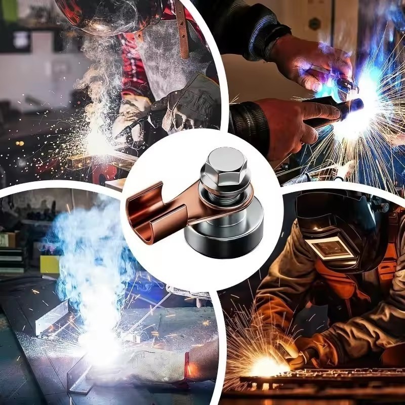 Magnet Welded Grounding Device - Single Head Welding Support - Welder ...