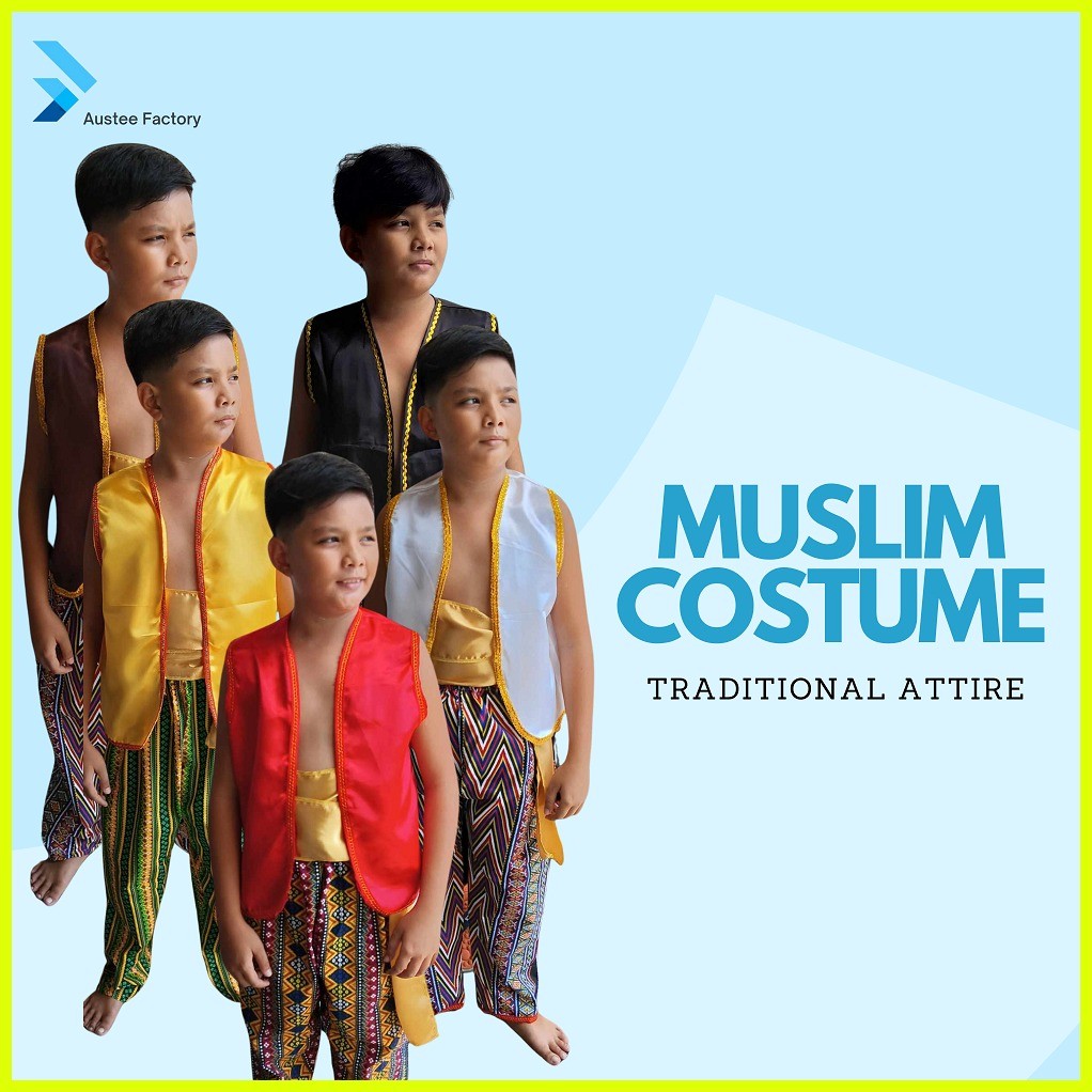 Mine Muslim Costume Set Satin Fabrics Kids to Adult | Shopee Philippines