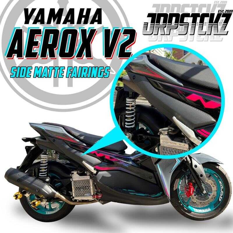 Aerox V2 SIDE MATTE FAIRINGS Matte Carbon | Easy Install, Ready to DIY ...