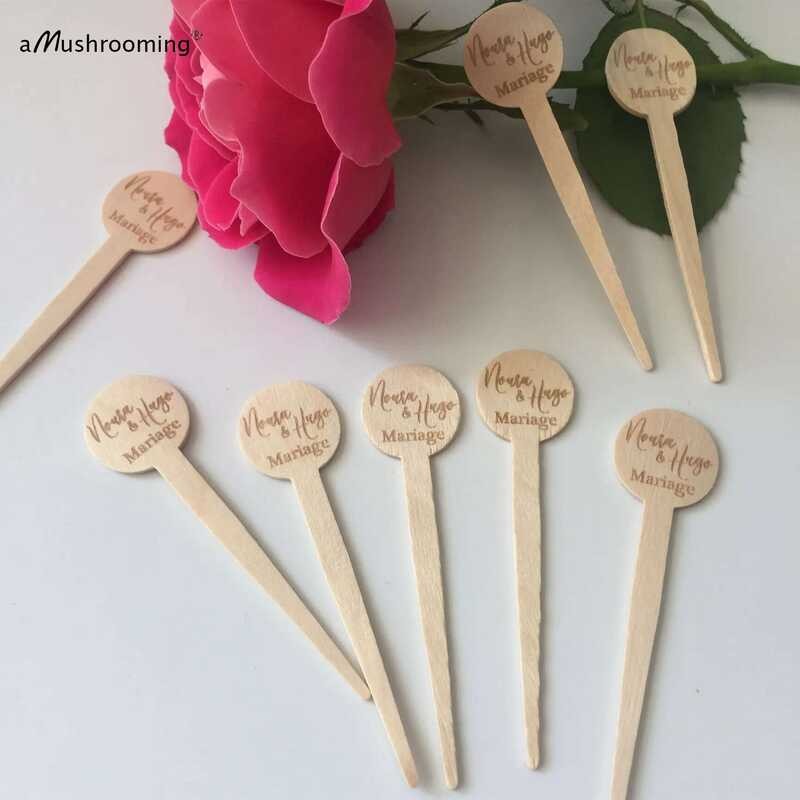 Yy 100Pcs Custom Engraved Marriage Wedding Cup Toppers With Names ...