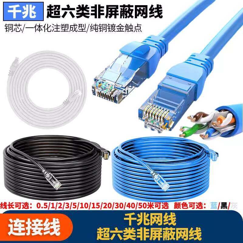 Gigabit Ethernet Cable With Crystal Head, Home Broadband Router ...