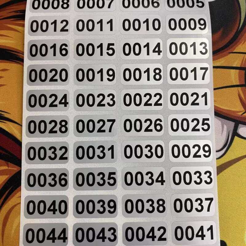 Small Page Coding Digital Waterproof Adhesive Sticker Serial Number ...