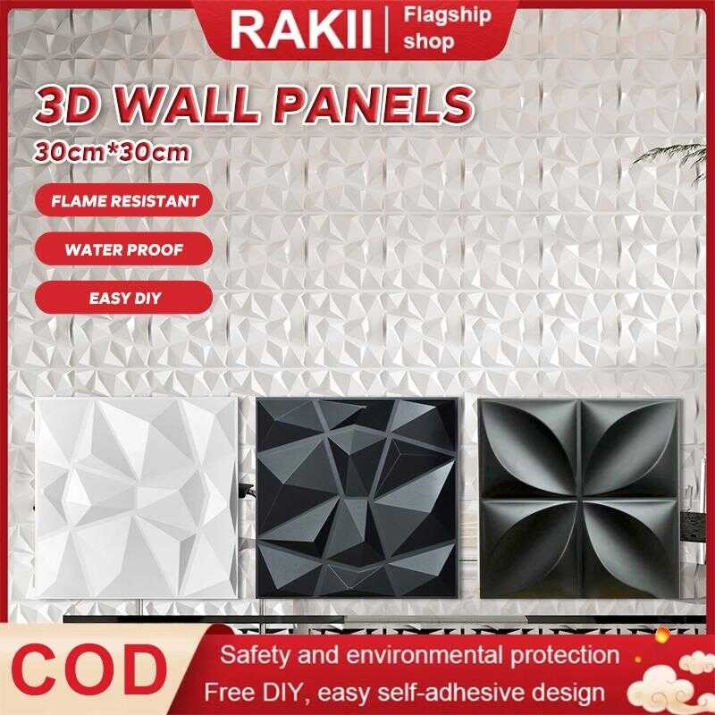 9Af Three-Dimensional Board Hard Wall Sticker Restaurant 3D PVC Panel ...