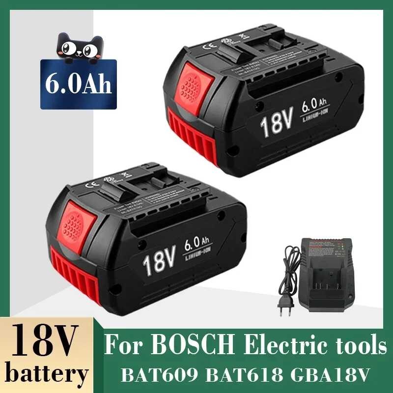 Original 18V 6000Mah Rechargeable Li-Ion Battery For Bosch 18V Power ...