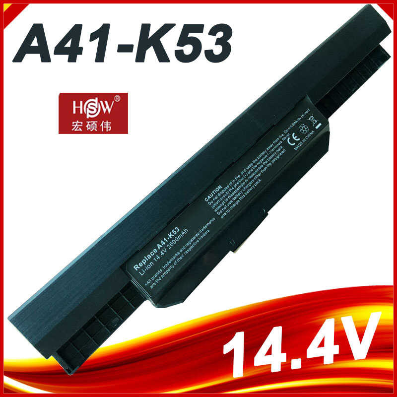 14.4V/14.8V 2600Mah Laptop Battery Pack - A41-K53 A32-K53 - Para Sa K53 ...