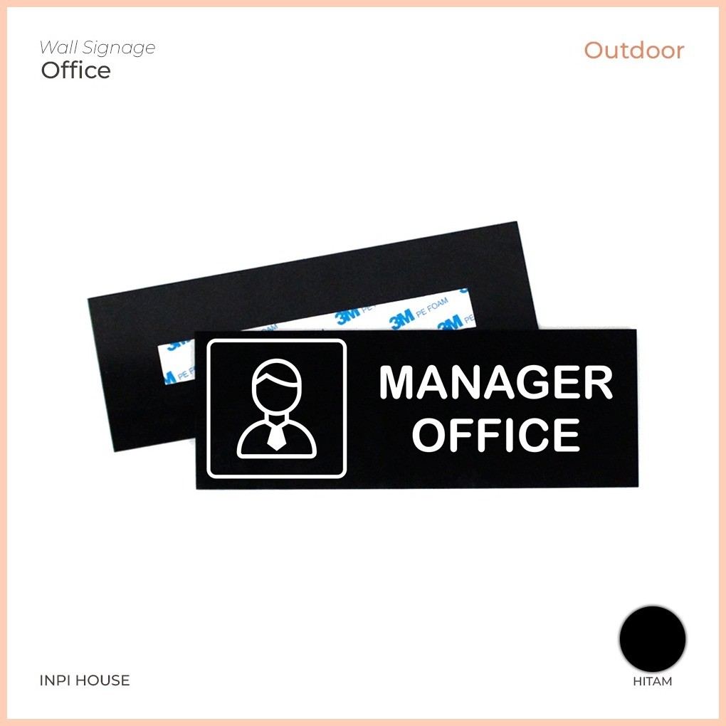 ☢ ♒ Manager office signage - manager office logo - Acrylic sign board ...