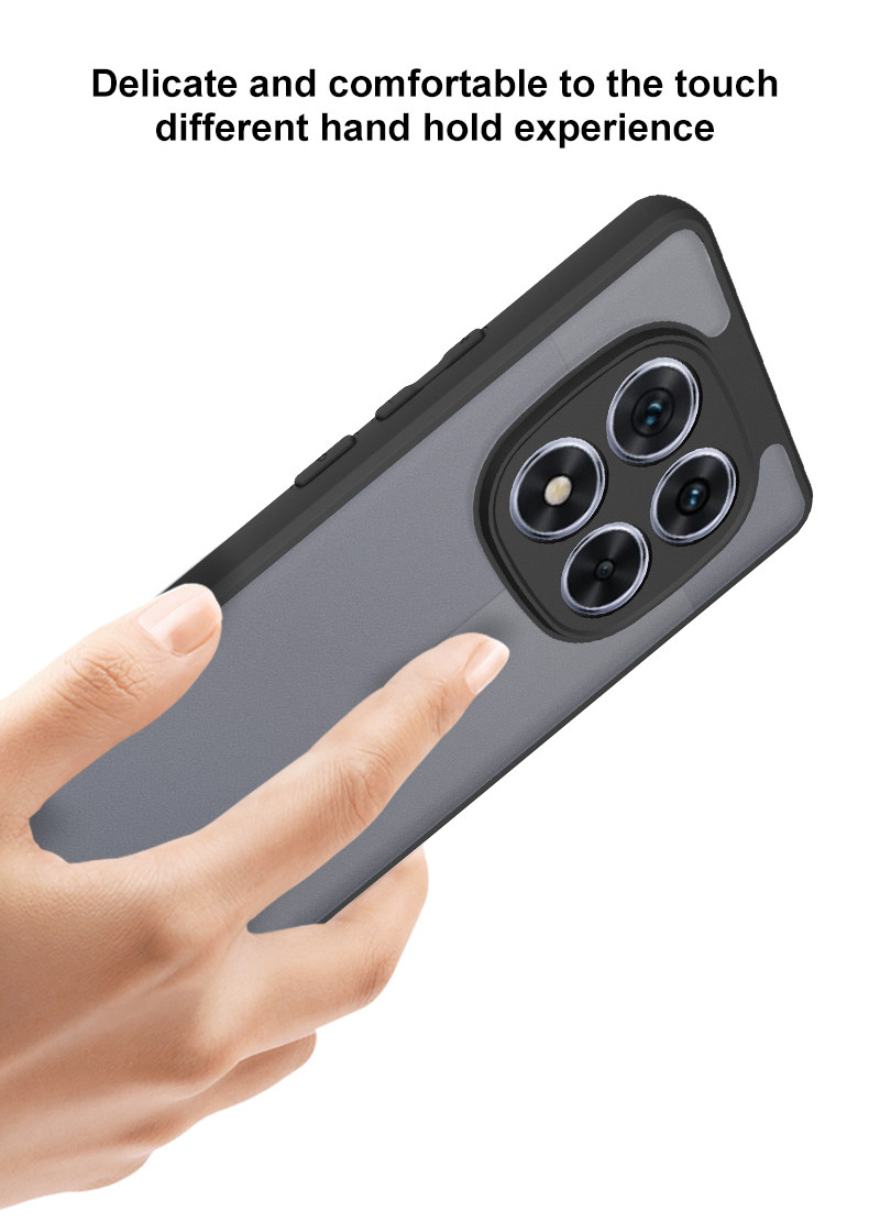 Redmi Note 14 Pro 5G Case IMAK UX-9B Hard Back + Soft Border Frame Cover for Xiaomi Redmi Note ...