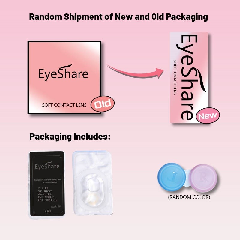 EYESHARE Soft Color Contact Lens Natural Collection Yearly Throwing ...