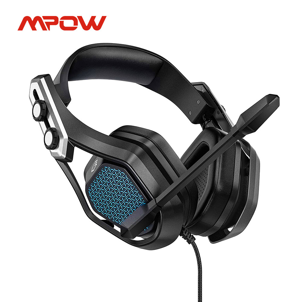 Mpow Iron SE Wired Headset Microphone Xbox One Ps5 Ps4 Headphone With ...