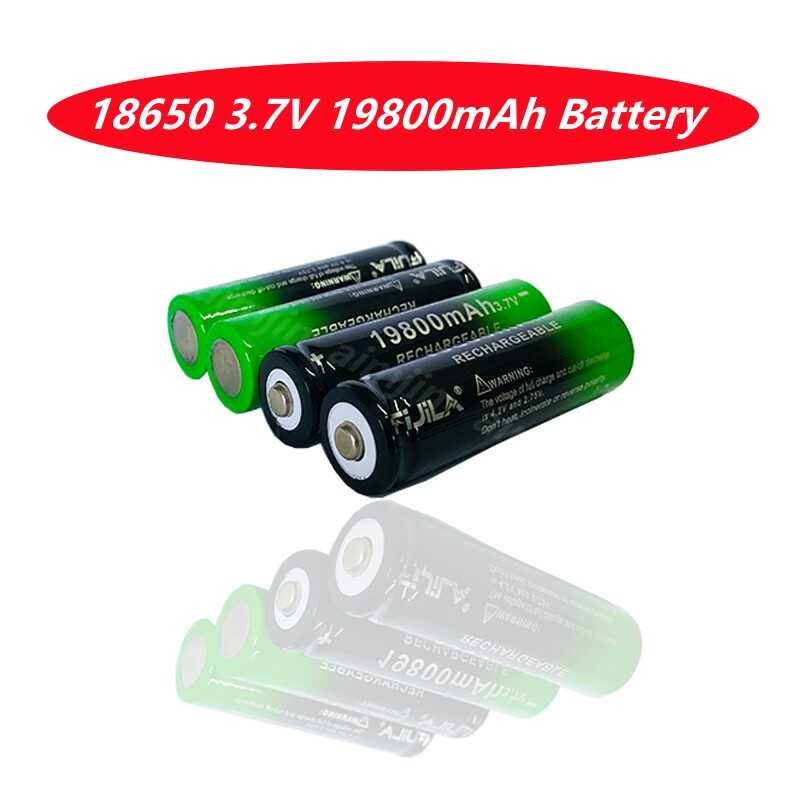 AIMJIN 18650 4b43 Lithium Batteries 3.7V 19800 Mah Para sa Flashlight + USB Charger | Shopee ...