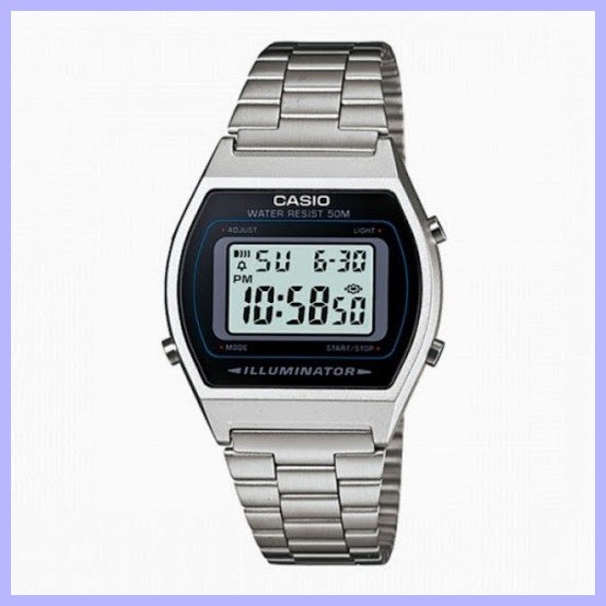 Casio B640 Silver Vintage Digital Watch Unisex B640WD-1A ☃ | Shopee ...