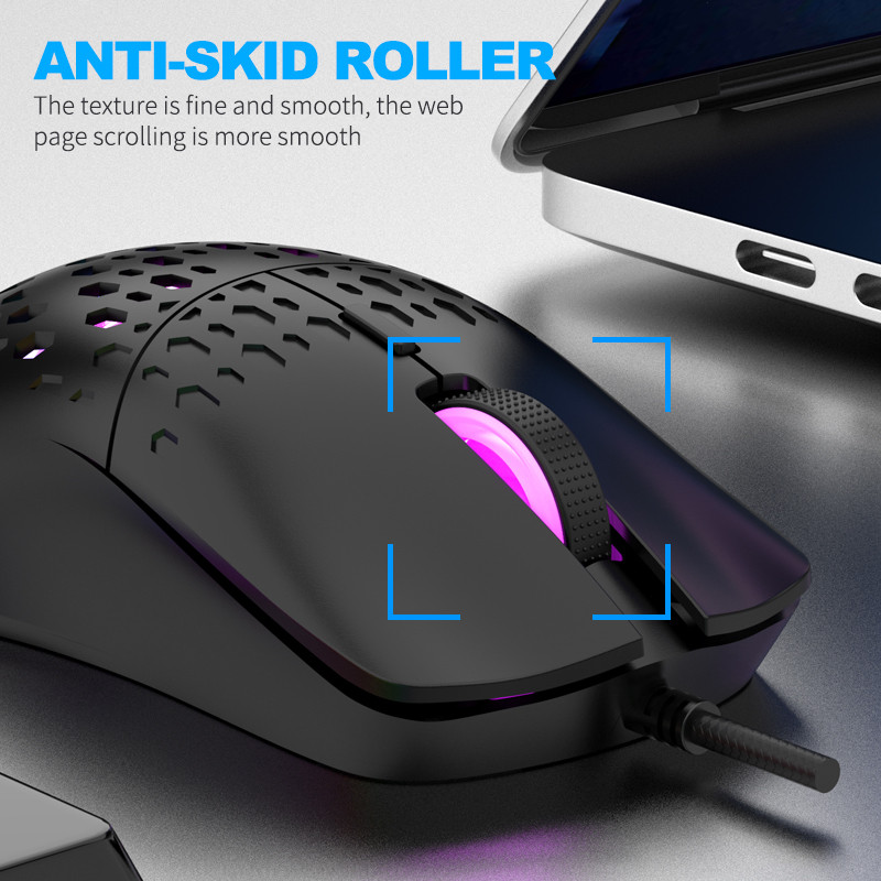 Zeus x Raiku G701 RGB Wired Gaming Mouse - Honeycomb Shell Design 4 ...
