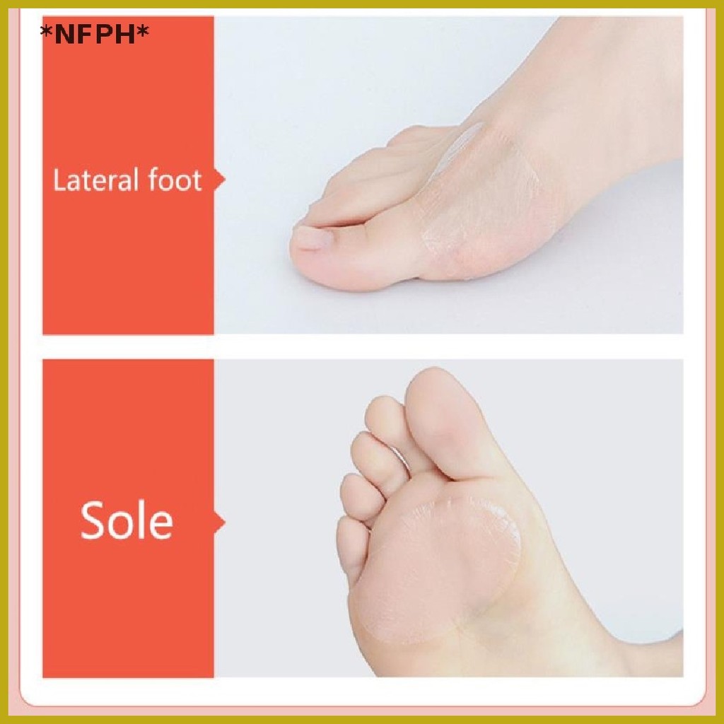 CKFR 20Pcs Heel Protector Foot Care Sole Sticker Waterproof Invisible ...