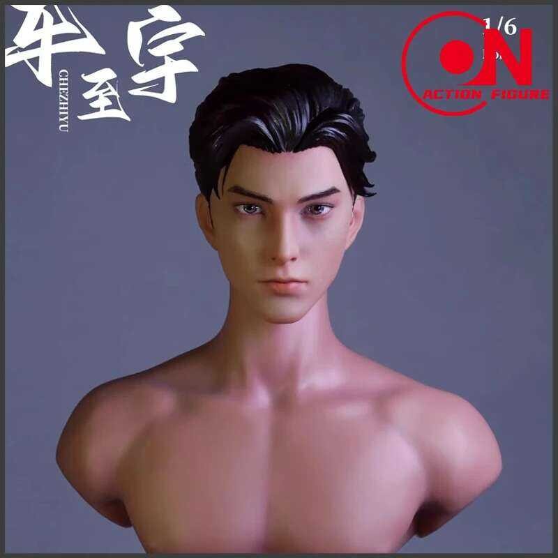 Male HW Scale TOYS 1/6 Head Sculpture Che Zhiyu Handsome Guy Head ...