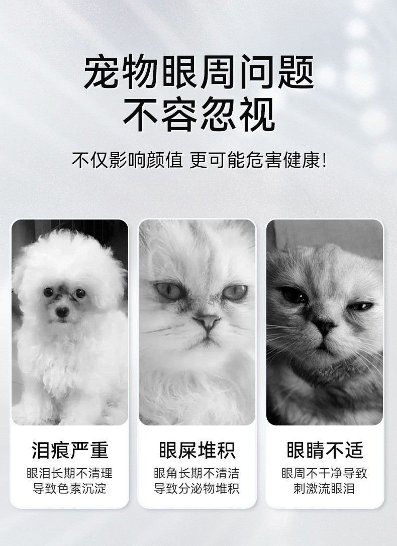 Pet Tears Powder Dog Eye Cleansing Decontamination Pomeranian Bichon ...