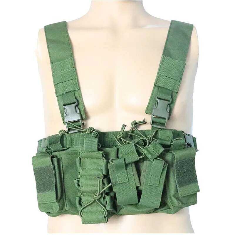Airsoft Vest Paintball Multicam Tactical Chest Rig Military Combat Mag ...