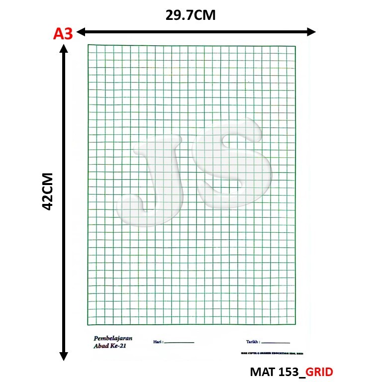 (SI) WHITEBOARD PETA GRAF WHITEBOARD GRID A3 saiz GRAPH BOARD - I MAHIR ...