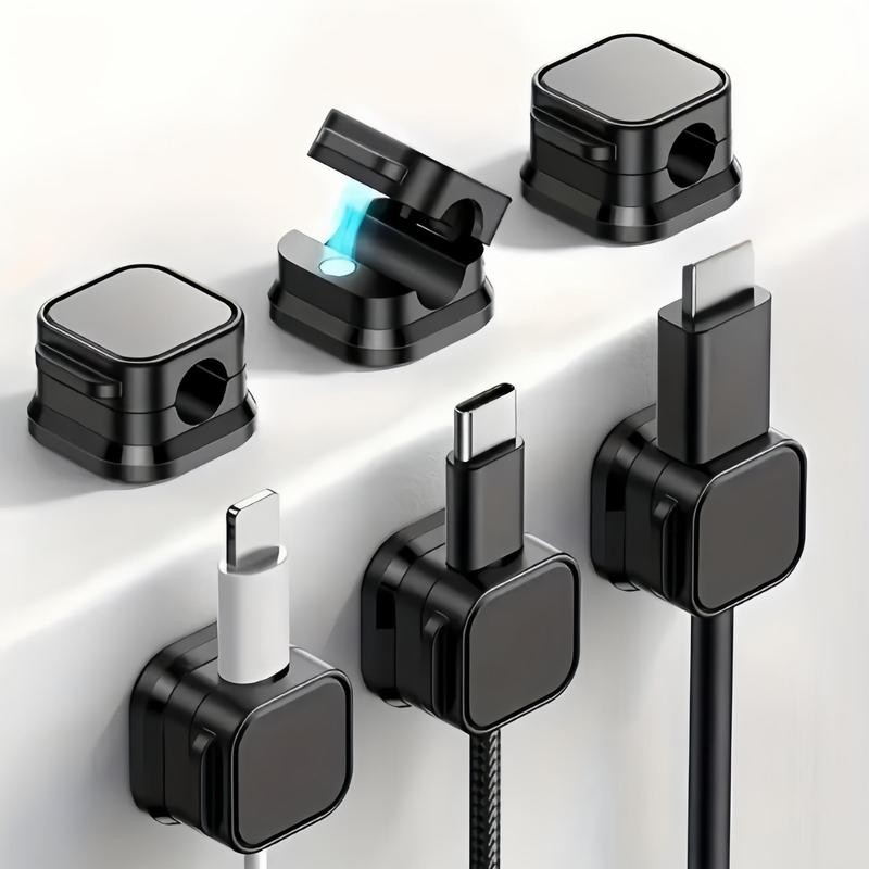 Magnetic Cable Clamp, 6 Counts/set Adjustable Anti-Slip Cable Organizer ...