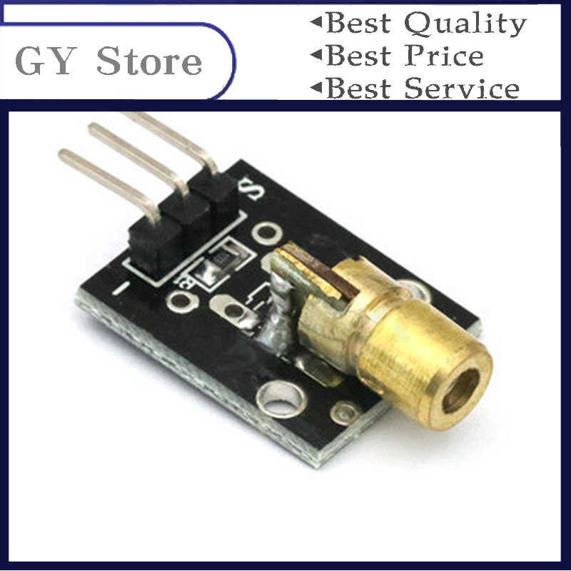 KY-008 3pin 650nm Red Laser Transmitter Dot Diode Copper Head Module ...