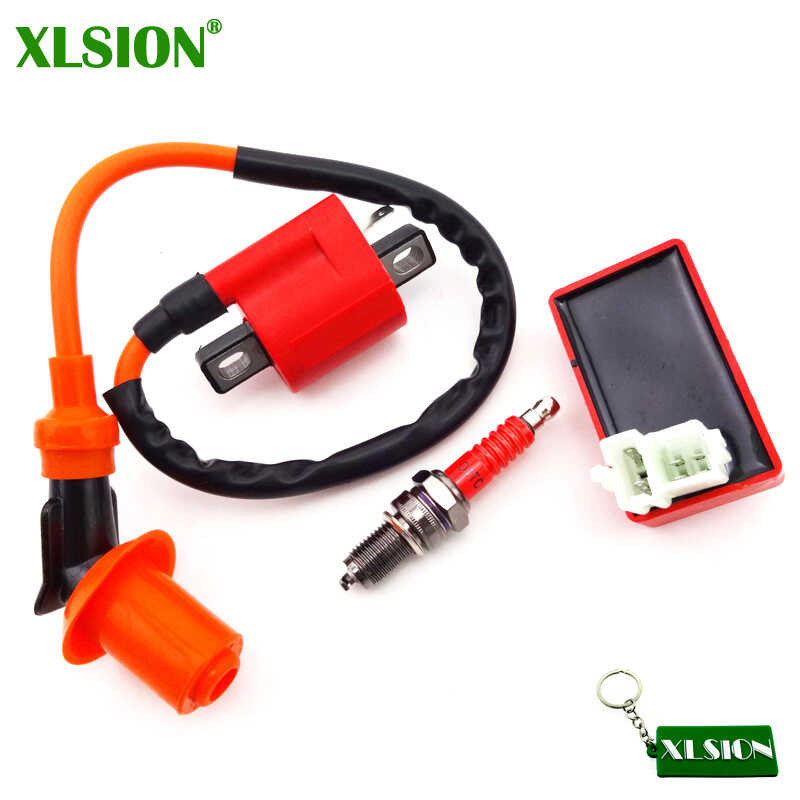 XLSION 6 Racing Ignition Coil & AC CDI Box & Spark Plug D8TC Para sa CG ...