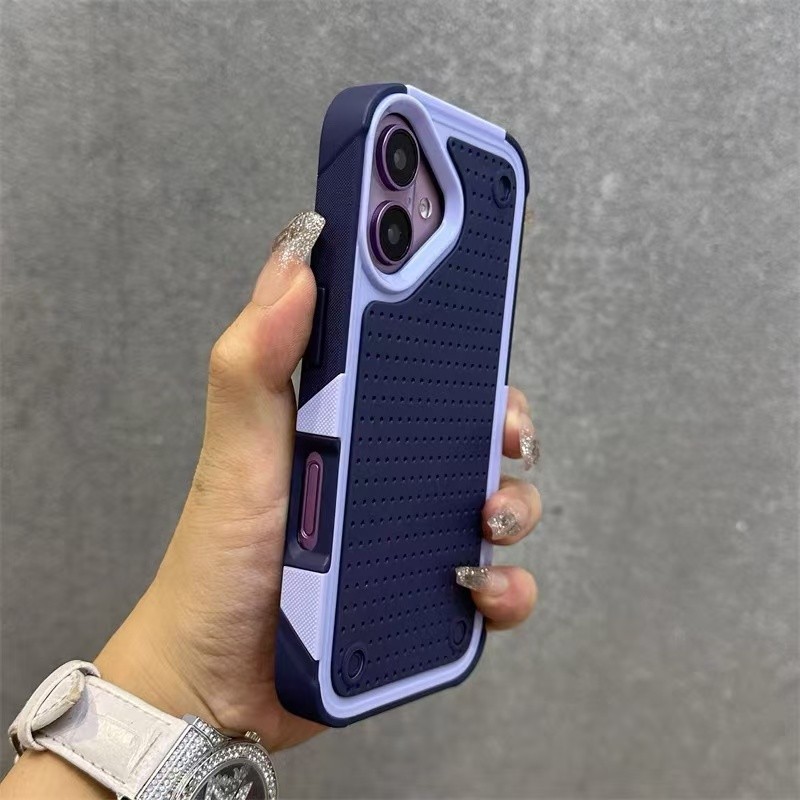 Luxury Matte 3-in-1 Shock-proof Hard Phone Case for iPhone 16 Pro Max 15 14 13 12 11 Pro Max 16 ...