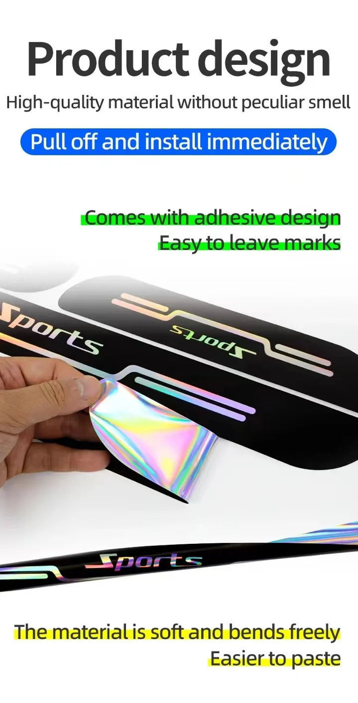9 Pcs For Toyota Avanza Laser Car Door Sill Strips Protector Rear ...