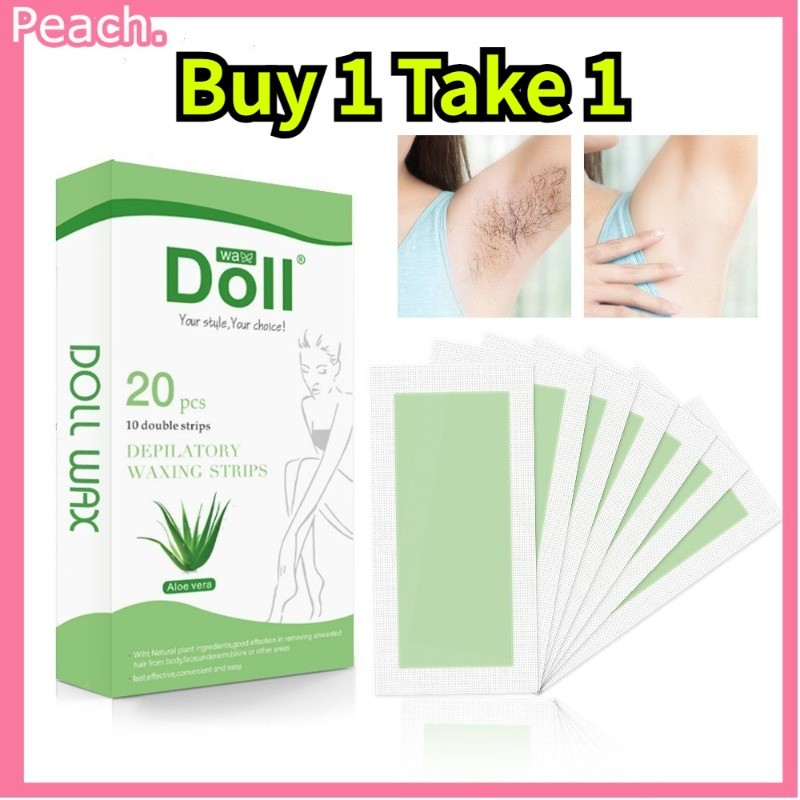 【Buy 1 Take 1】 Box Hair Removal Wax Strips Papers Body Calf Underarm ...