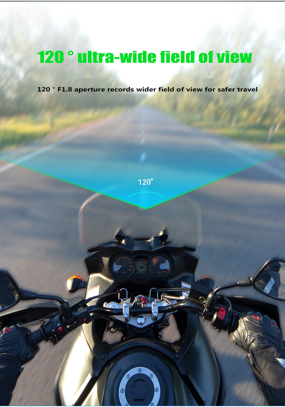 BT16 Motorcycle Helmet Dash Cam Bluetooth Headsets Handsfree ...