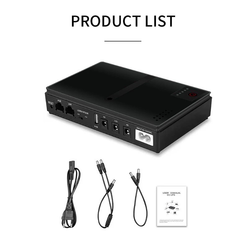 CCTV UPS Power Supply 10400mAh for Wifi Router Modem Power Camera ...