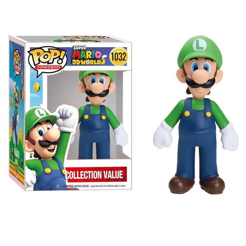 LY [Op009] FUNKO POP Super Mario Bros Anime Figure Toys Dolls Model Set ...