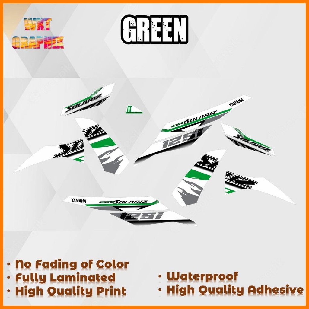 YAMAHA MIO I 125 MALAYSIAN (NEW SOLARIZ 2024) DECALS (WATERPROOF ...