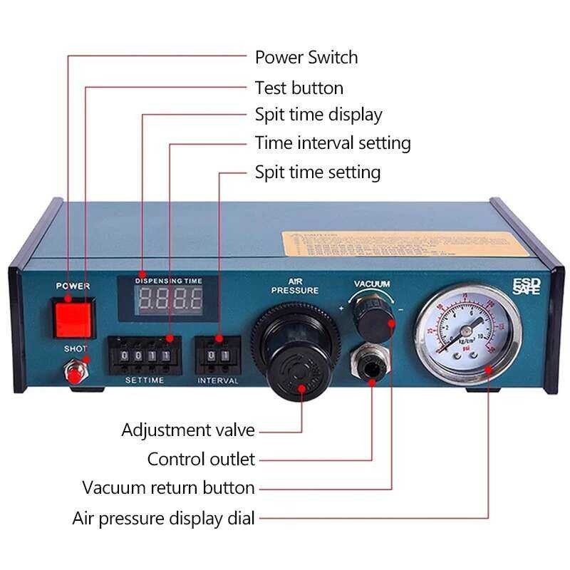 234 983A Automatic Dispensing 110V 220V Epoxy Resin Semi Automatic Liquid Glue Injection Hin ...