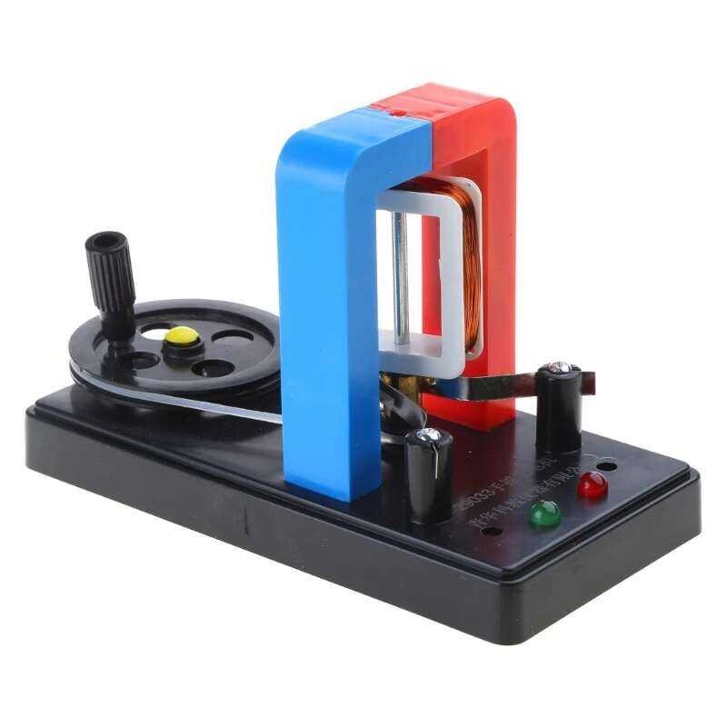 Hand-Cranked DIY Electromagnetic Electricity Model Faraday Induction ...