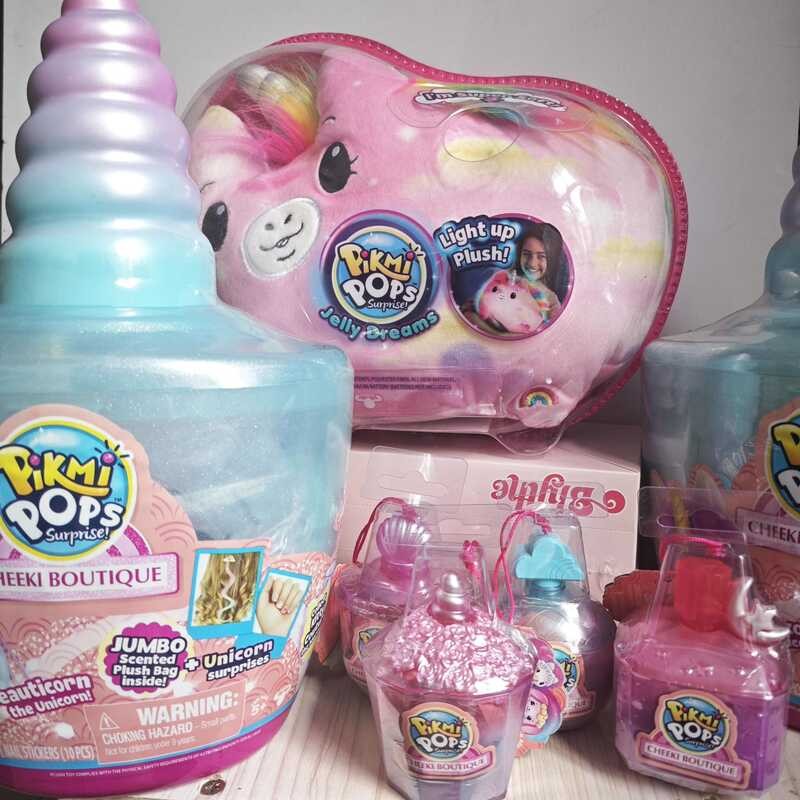 Pikmi Pops Bubble Blowing Plush Stress Relieving Toy Candy Surprise ...