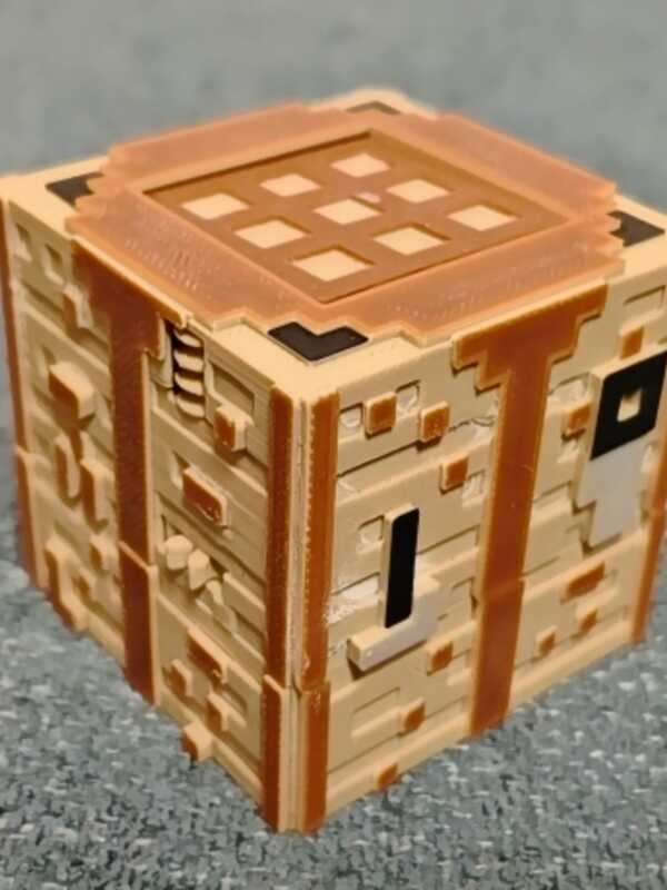 MC Minecraft game peripheral 3D printing movable rotating gear magnetic ...