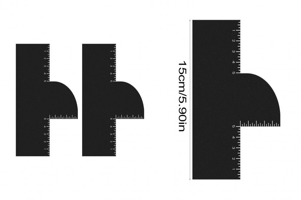 Hairline Card with Measurement Indicator Men Haircut Template Men's ...