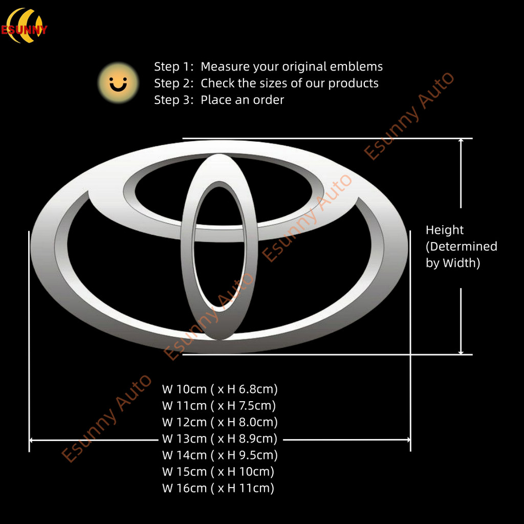 Toyota 5D & 2D Car LED Emblem Logo Badge Light - Fits Front or Rear ...