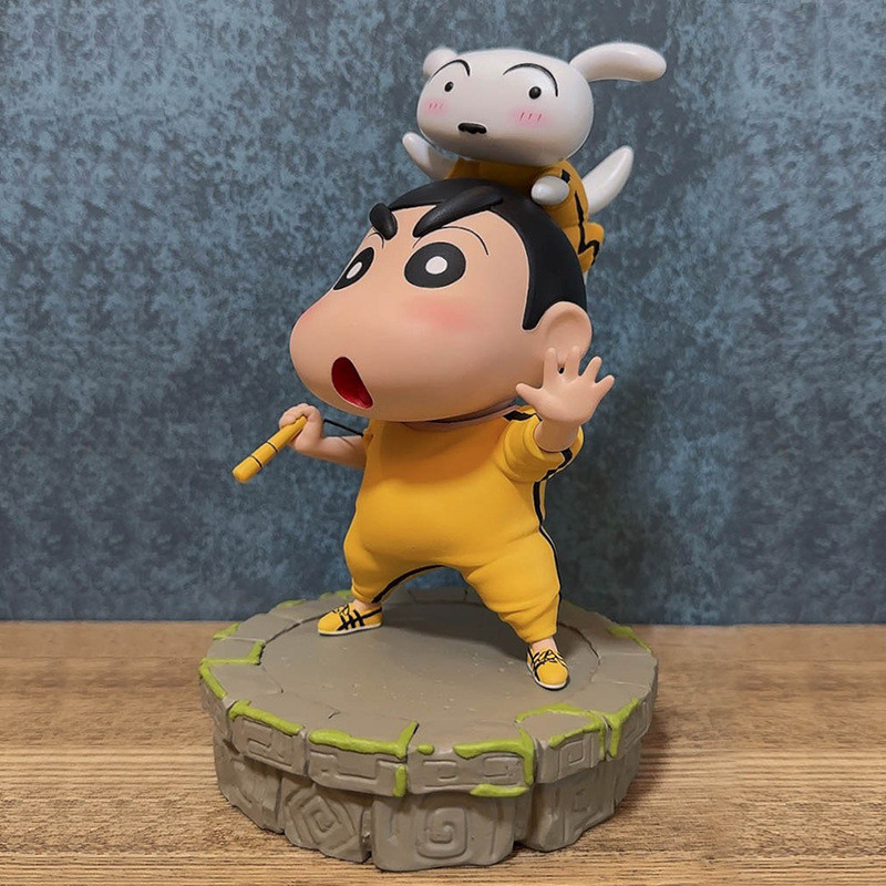 Anime Kung Fu Crayon Shin-Chan Action Figure Shin Chan Figuras Kawaii ...