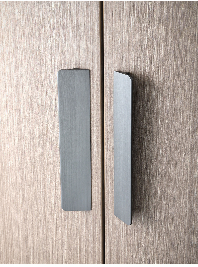 Modern Minimalist Cabinet Handle Gold Nordic Wardrobe Door Handle Grey ...