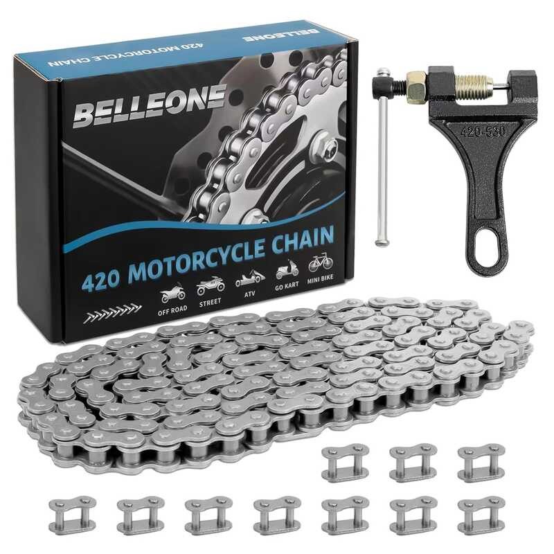 Belleone Motorcycle - 420 Standard Roller 132 k + Chain Breaker Fits ...