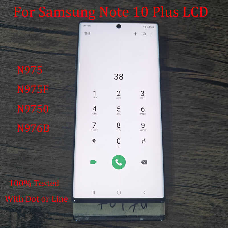 AMOLED Lcd Note 10 Para Sa Samsung Note10 Plus N975 N975f LCD Display ...