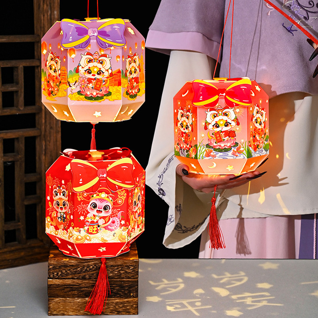 2025 The Year of Snake Lamp - Cartoon Snake New Year Lanterns Gifts ...