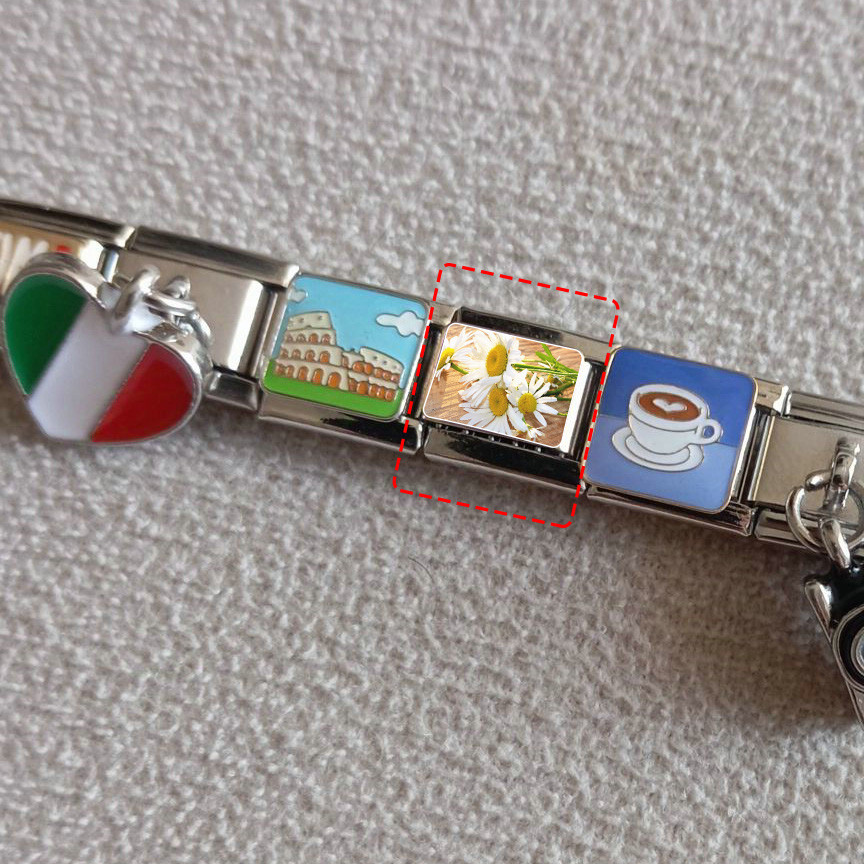 1pc Personalization Bulk Customized Picture Photo Italian Charm Link ...