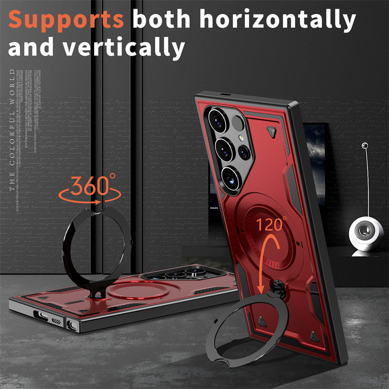 Armor Grade Heavy Duty Magnetic Rotable Bracket Stand Casing Case ...