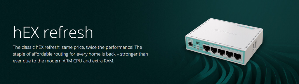 MikroTik hEX Refresh (2024 Version) – With 512MB RAM, Dualcore ARM CPU ...