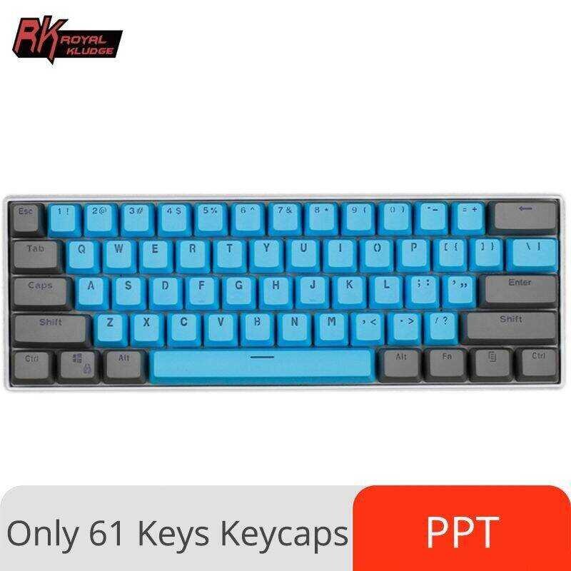 Kludge Royal 61 Keys Double Shot PBT MX Keycaps Nical Keyboard For Rk61 ...