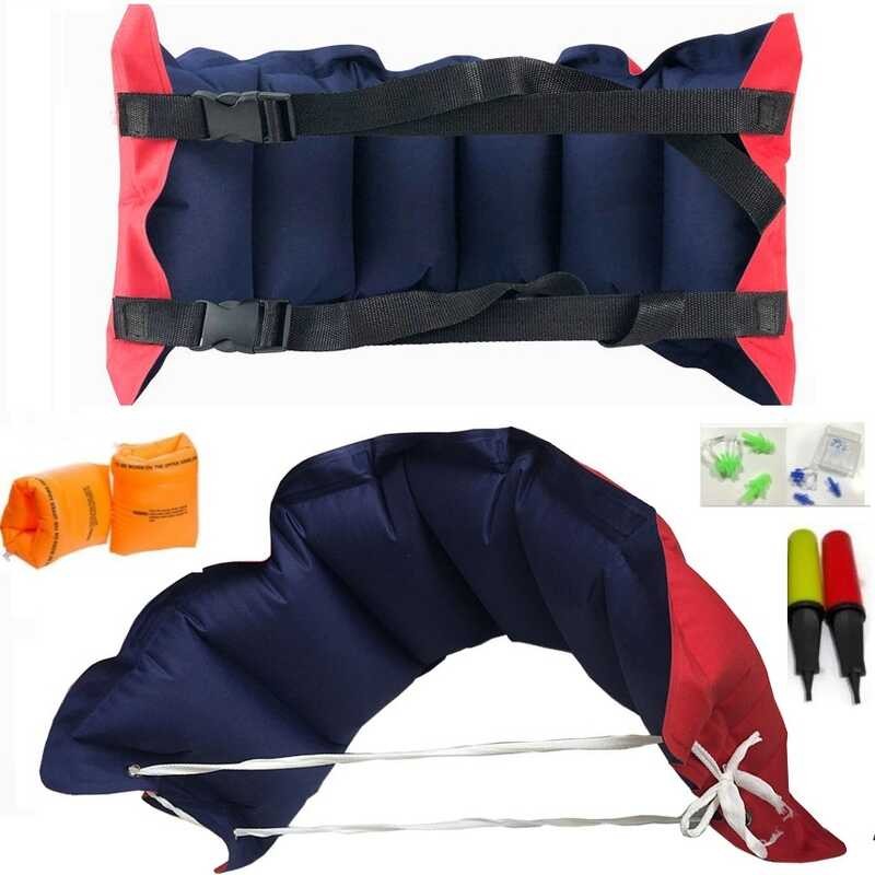Swimming inflatable buoyancy waist floating back float starts young ...