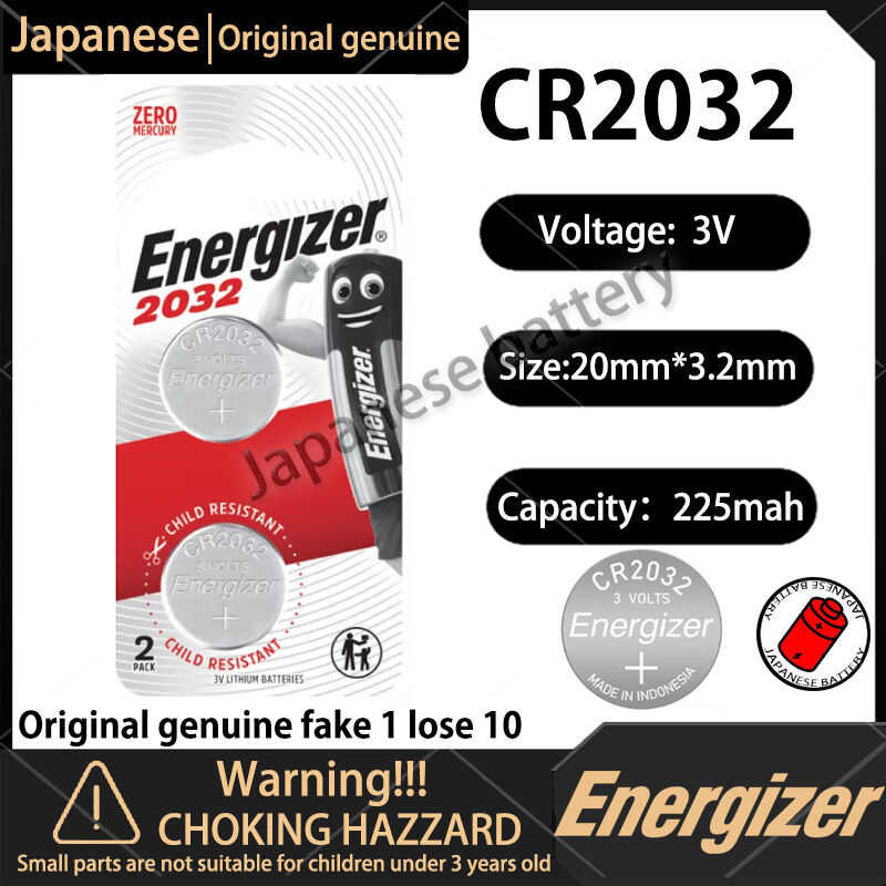 Energizer Cr2032 Lithium Coin Button Battery 3V 2Pcs 1 Pack CMOS PC ...