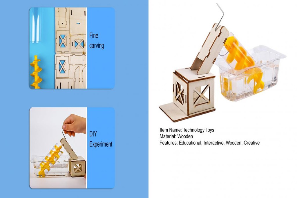 Wooden Stem Kit Diy Science Toy for Children Stem Educational Diy ...